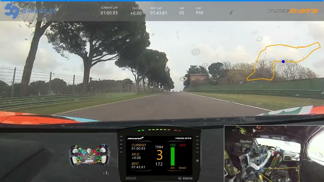 720S GT3 around Imola