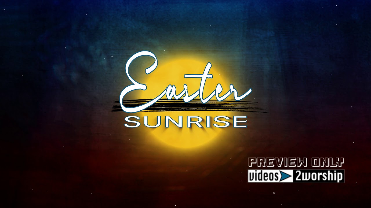 Easter Sunday Sunrise Title Motion Background