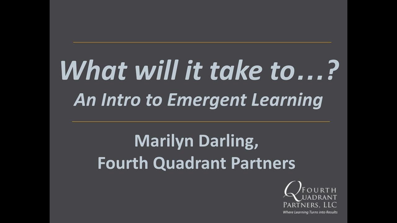 A Brief Introduction to Emergent Learning