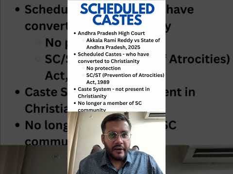 Why Scheduled Caste (SC) Converts to Christianity Lose Legal Protection 🚫 #castecensus #ias #upsc