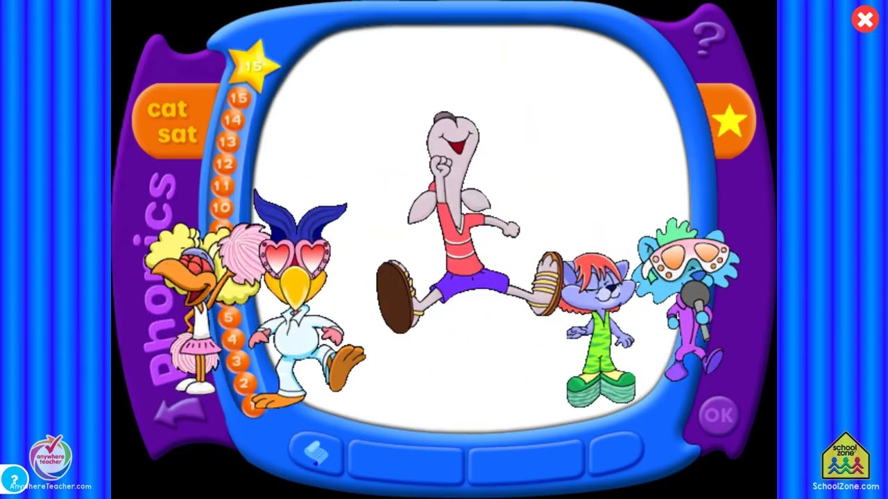 Flash Action Rhyming Families on Anywhere Teacher - Fun Learning Game Teaches the Basics!