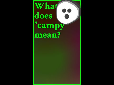 From the Urban Dictionary: “Camp” n. or “Campy” adj. refers to intentionally exaggerated... #shorts