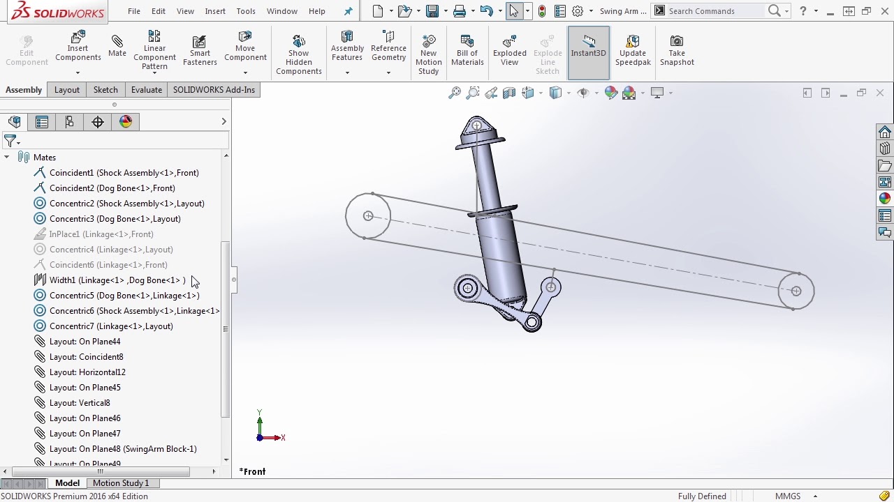 Solidworks Tutorial 63 : Motion Study Example