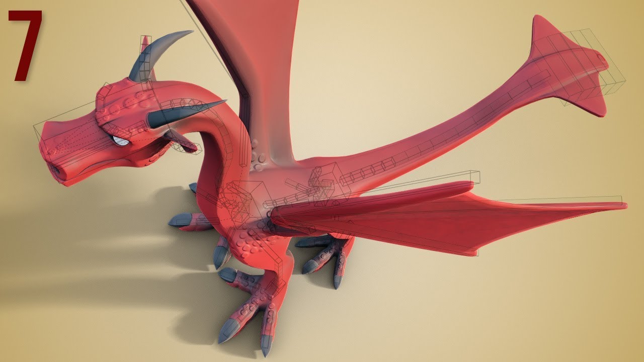 CGC Classic: Creating a Stylized Dragon Pt.7 (Blender 2.6)