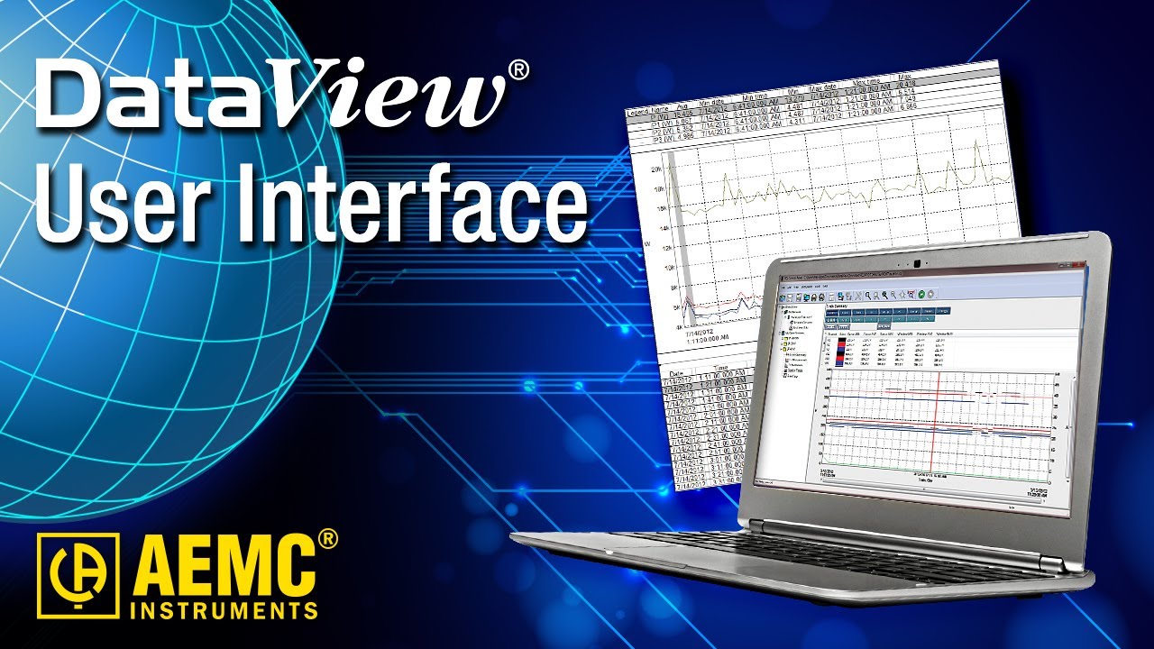 AEMC® - DataView® User Interface