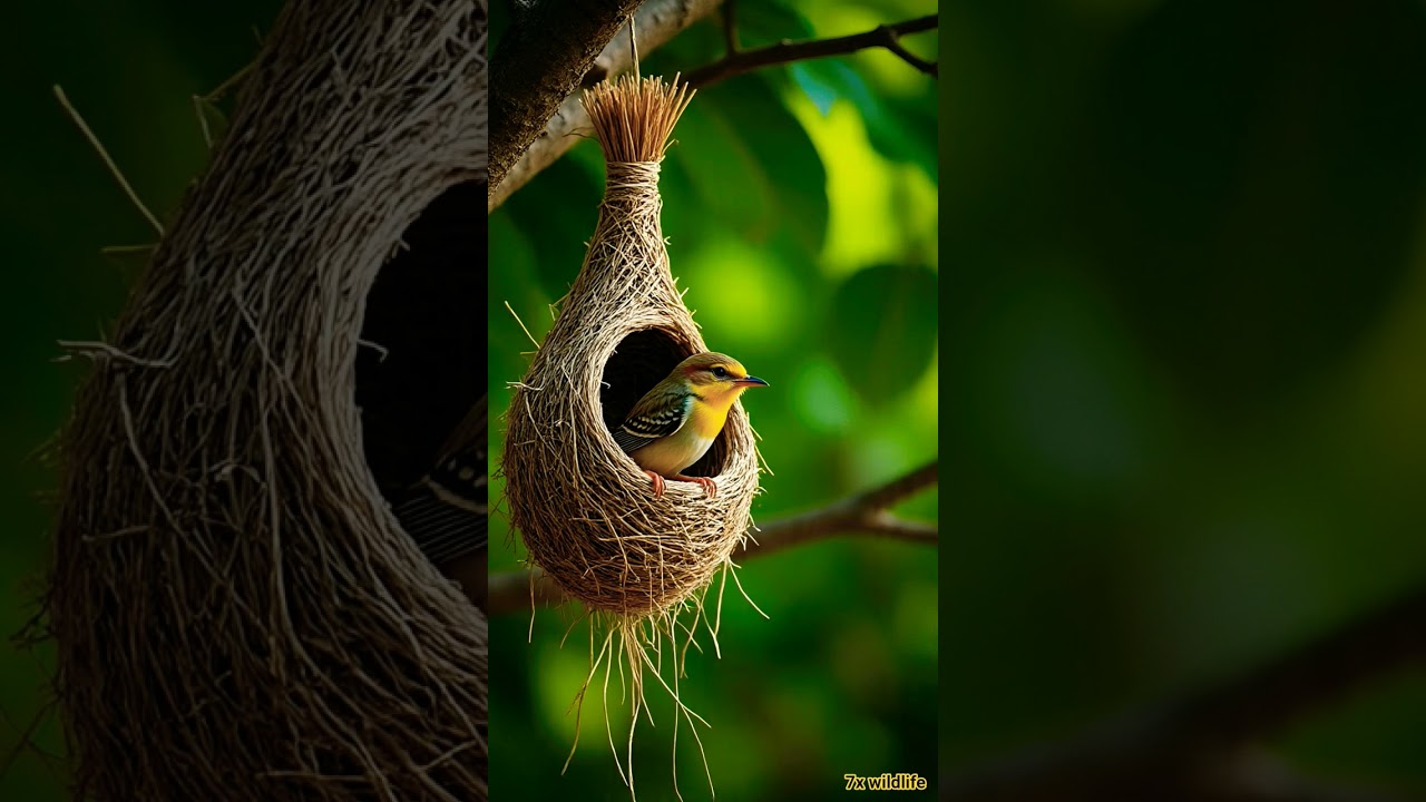 Nature's Tailors Birds and Their Incredible Nest-Making Skills #cute #birds #nest #nature #master