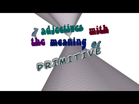primitive - 7 adjectives synonym to primitive (sentence examples)
