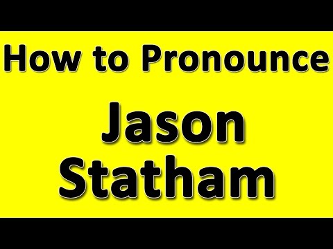 How to Pronounce Jason Statham