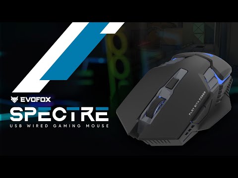 EVOFOX Spectre Wired Ambidextrous Optical Gaming Mouse 3600 DPI Gaming ...