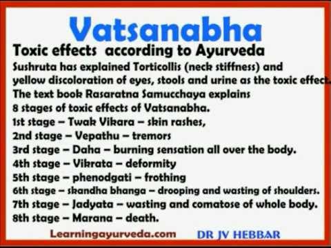 Vatsanabha (Aconitum ferox) Benefits, Toxic Effects, Purification, Dose