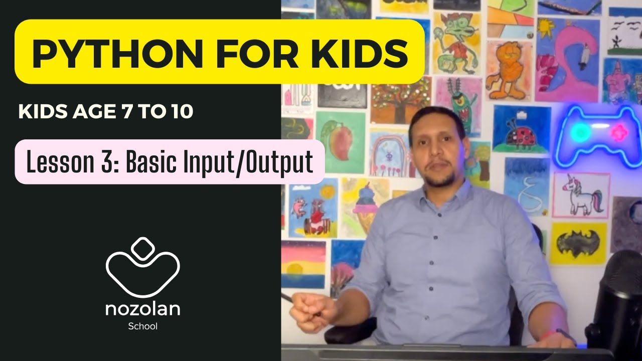 Python for kids: Lesson3 - Basic input and output