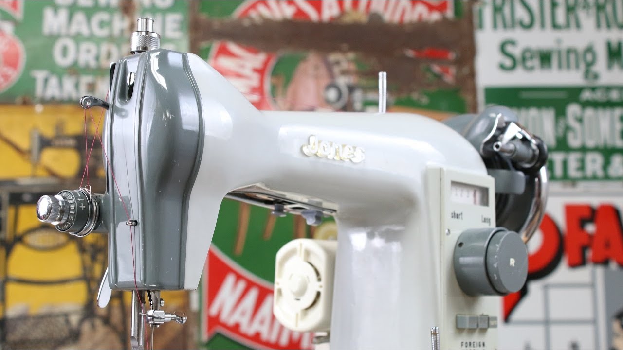Threading a Vintage Jones Sewing Machine