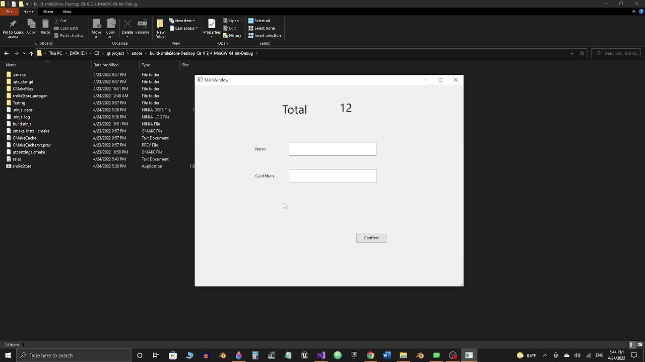Creating Store Application using QT Creator (GUI C++) PREVIEW