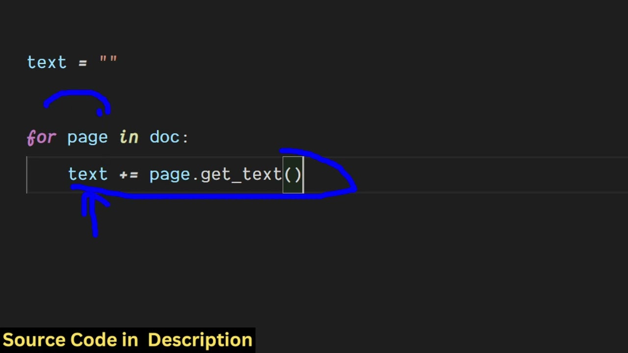 Python Script to Extract Text From PDF Using PyMuPDF Library & Save it as TXT File