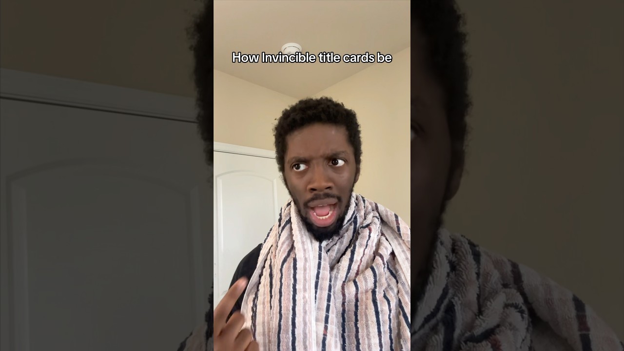 How invincible title cards be #comedy #skit #fyp #invincible