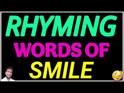 Smile rhyming words | smile ka rhyming word kya hai | 5 Rhyming word of smile
