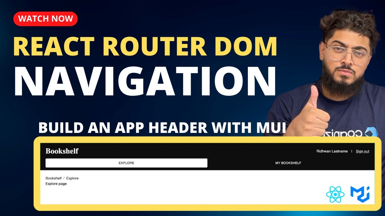 Build a Responsive App Header & Menu with Routing