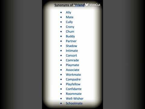 #synonyms of Friend#alternative words of friend#wordslearning