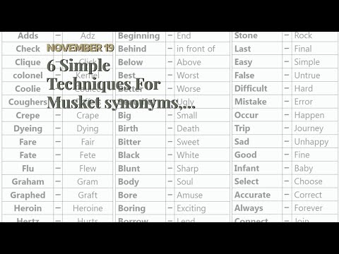 6 Simple Techniques For Musket synonyms, musket antonyms - FreeThesaurus.com