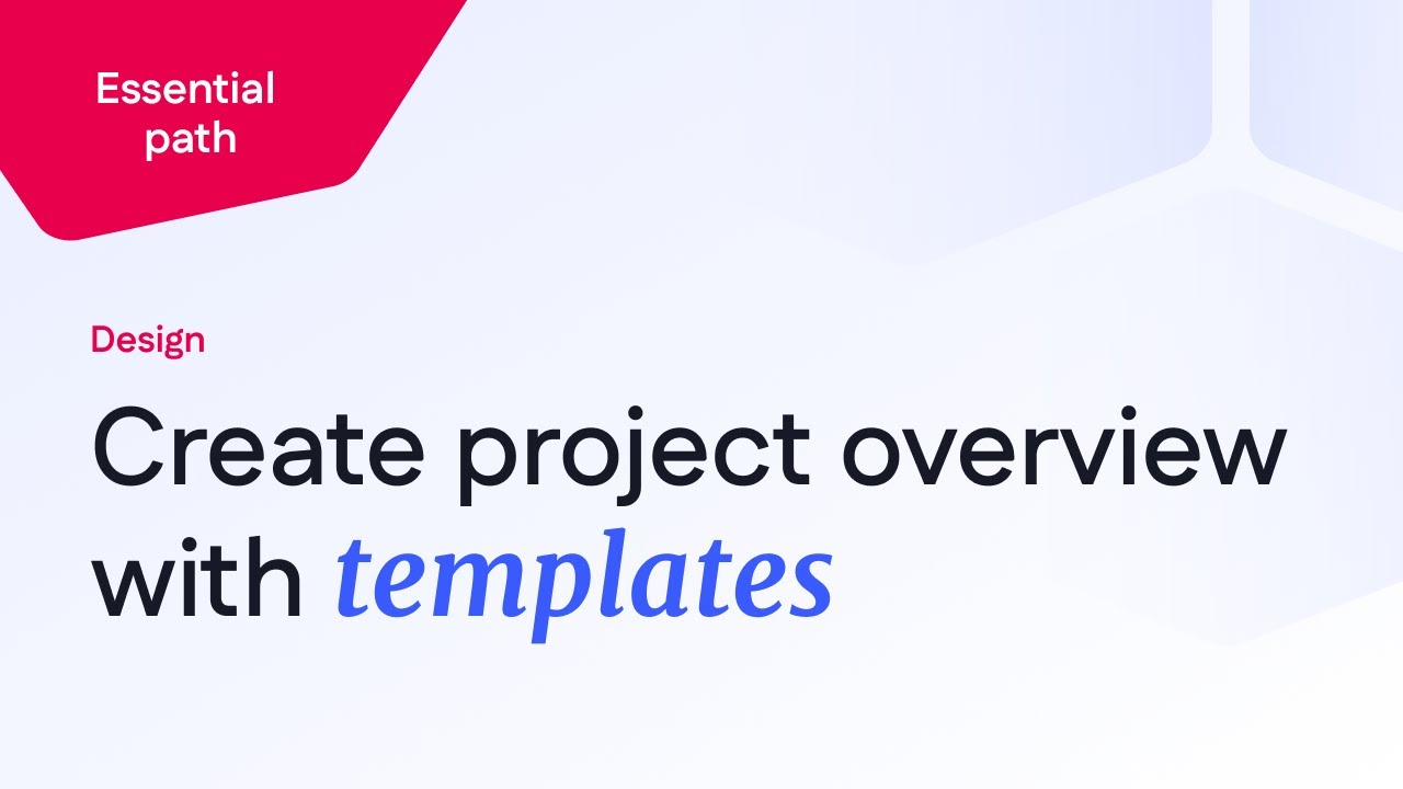 Create project overview using templates - Essential path | Betty Blocks