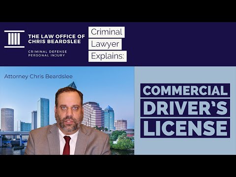 DUI in Florida - Commercial Motor Vehicle/Commercial Driver's License