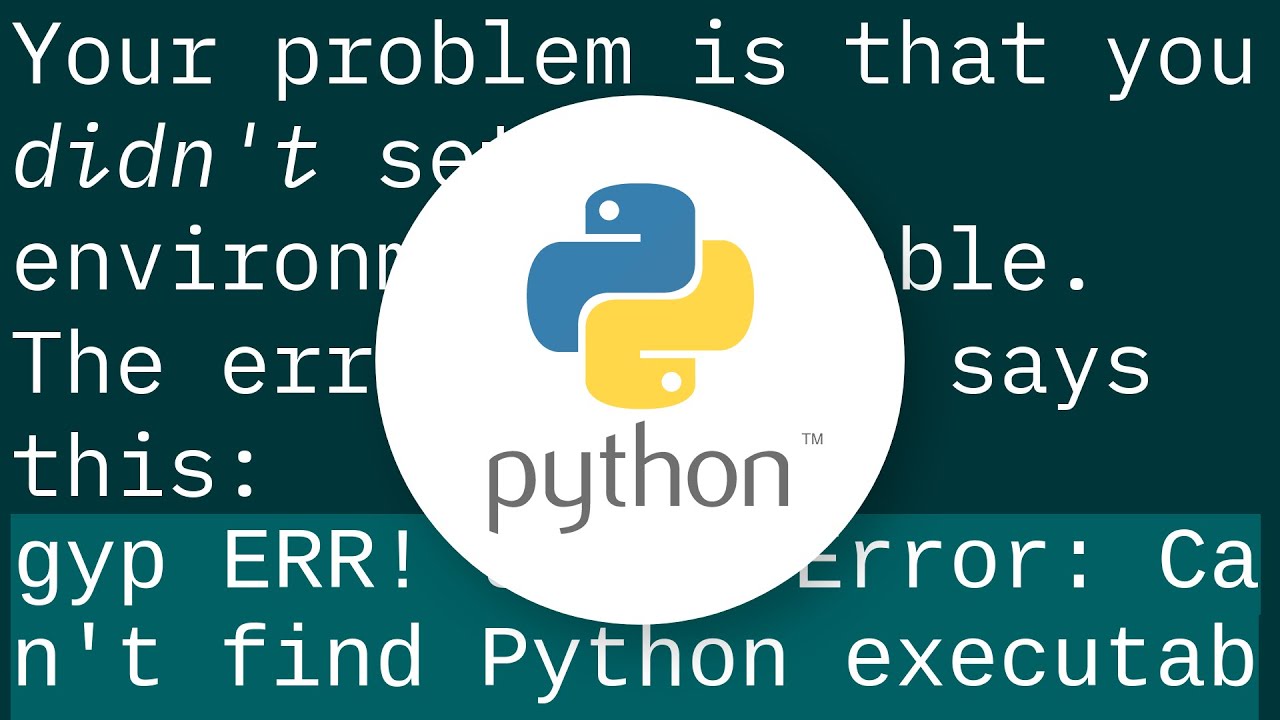 Running Python on Windows for Node.js dependencies