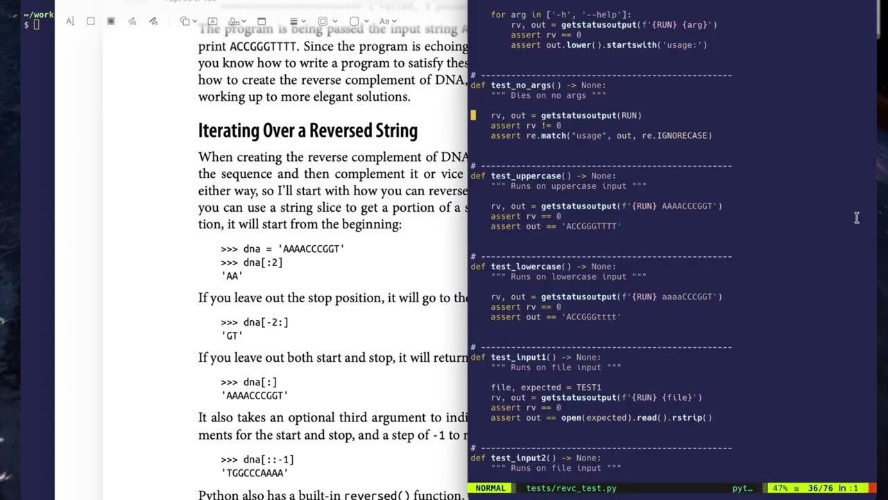 Chapter 3: Reverse Complement of DNA