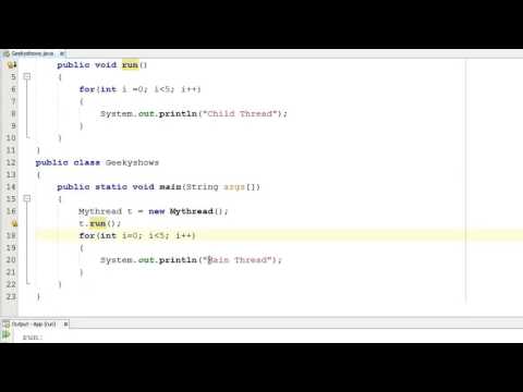 Learn 304 Calling run method directly in Java Programming Hindi - Mind Luster