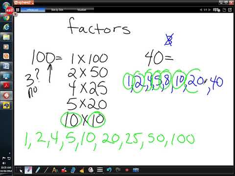 4th Grade Factors, Prime and Composite
