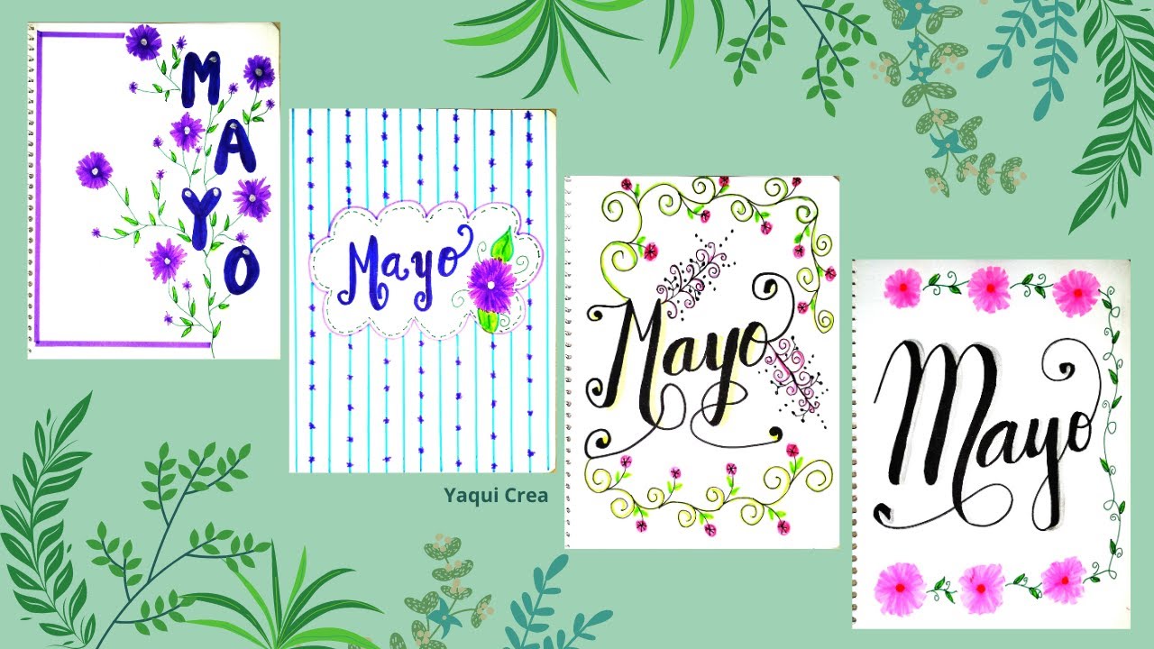 4 Cover Ideas for May ❤️ Bullet Journal 🌟😍