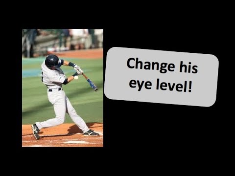 What does it mean to change a batter’s eye level?