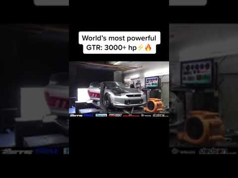 World's most powerful GTR 3000+ HP ENGINE ON DYNO