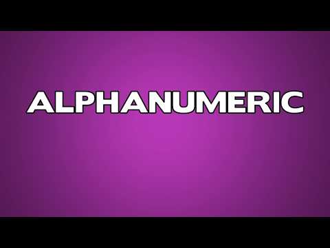 Alphanumeric Meaning