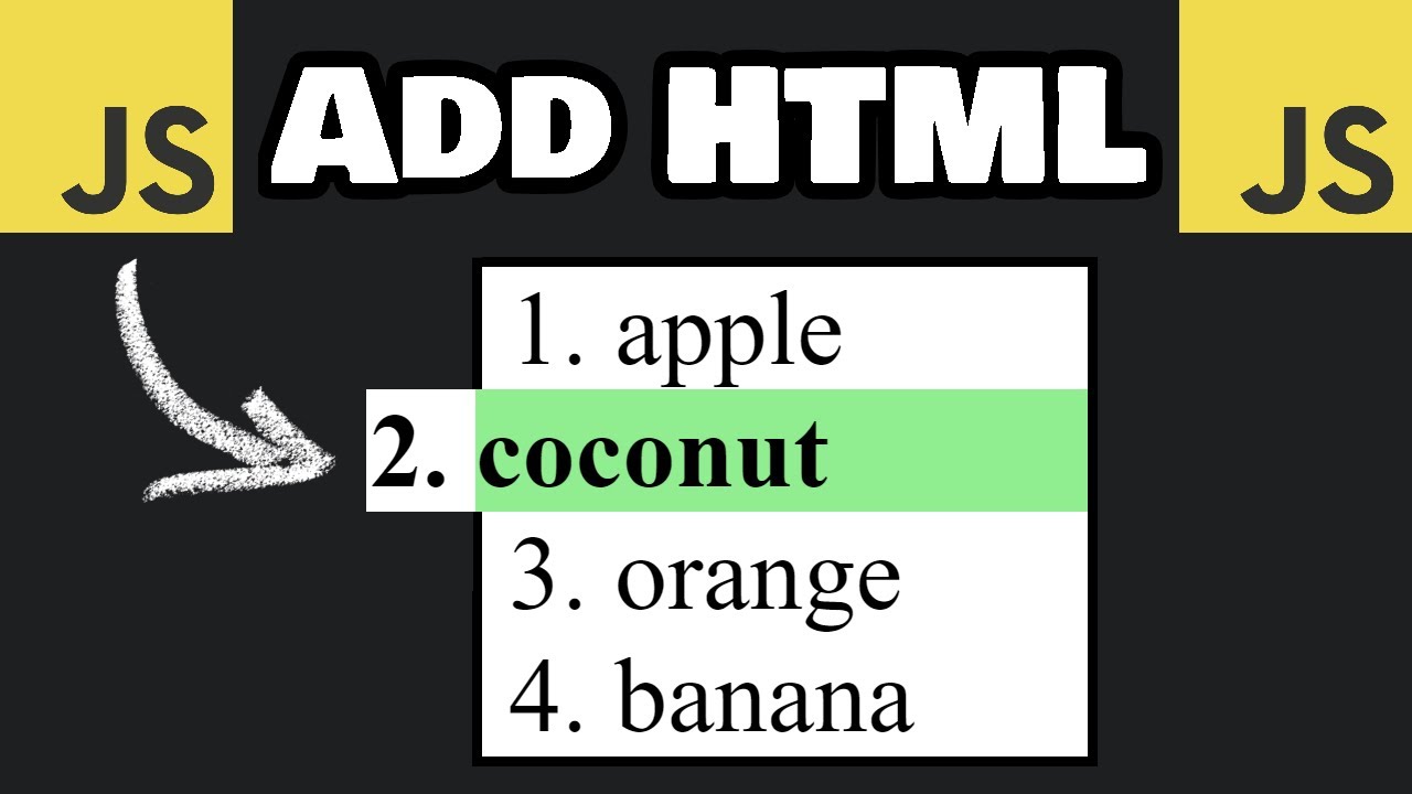 How to ADD/CHANGE HTML using JavaScript 🛠️