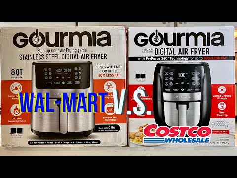 WALMART vs COSTCO GOURMIA AIR FRYER comparison | how to use 2021 Black Friday Sale