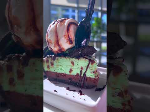 Mint Chocolate Grasshopper Pie a la mode from Fireman Derek's Bake Shop - Fort Lauderdale