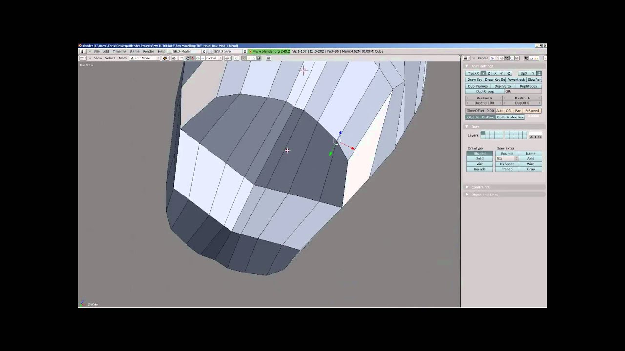 Box Modelling The Human Head Part 2