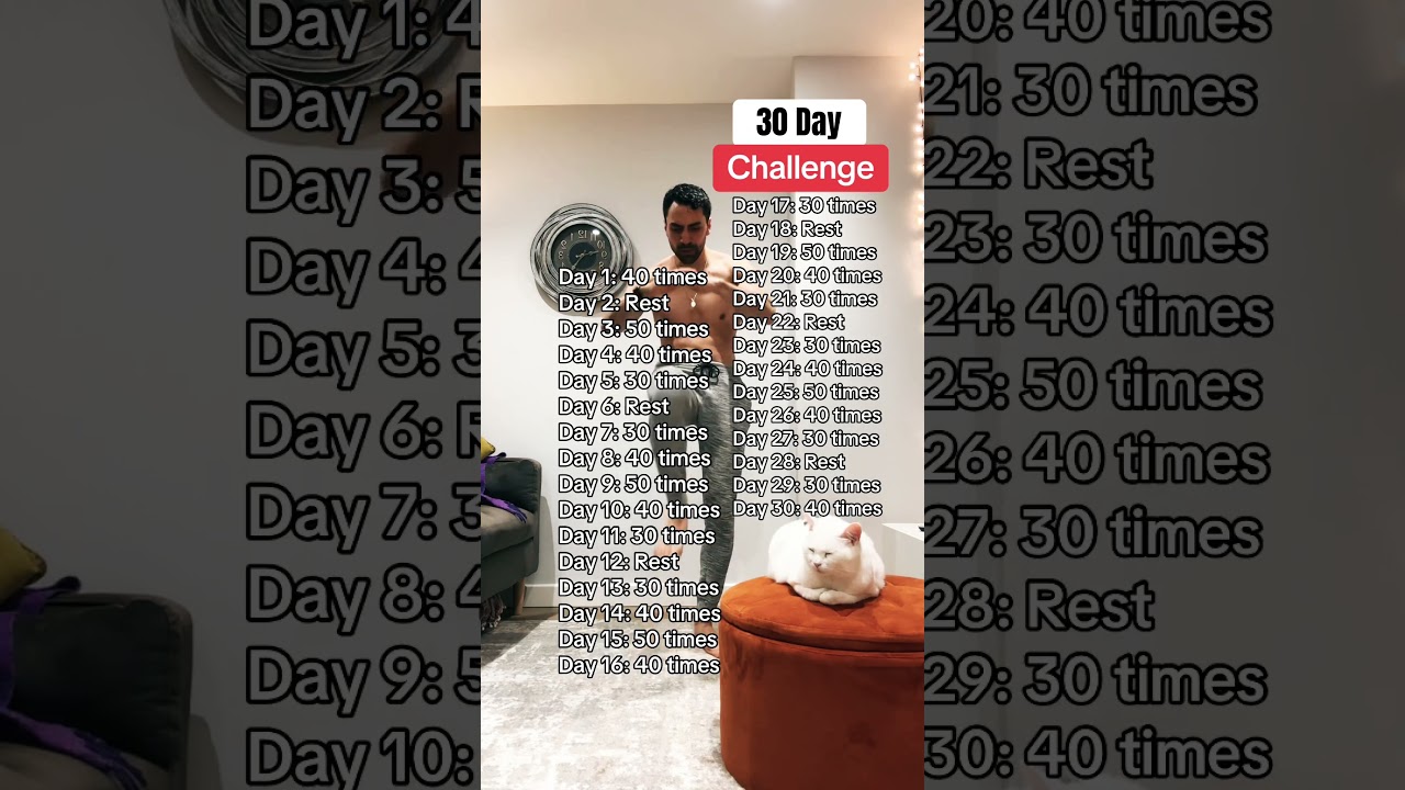 30 Day Workout Challenge At Home For Beginners