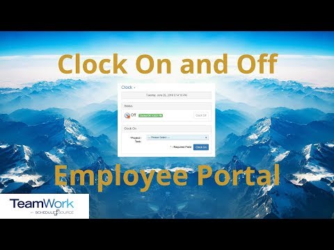 TeamWork 5 Employee Tutorial: How to Clock In and Out