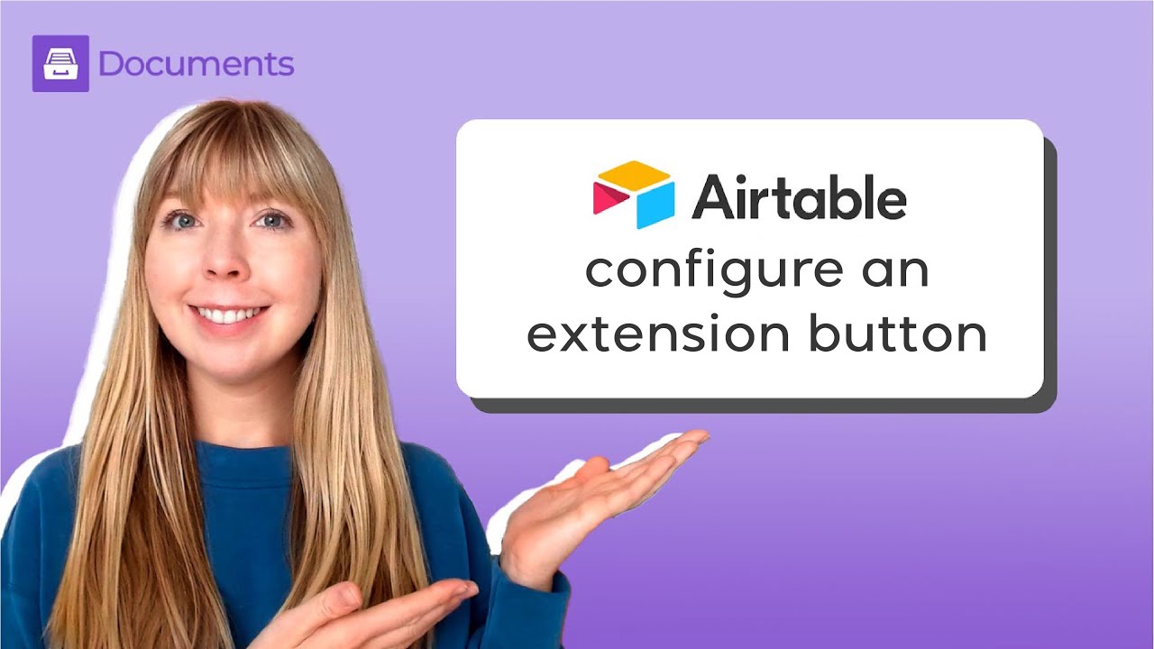 Configure an extension button for document creation in Airtable [Classic templating syntax]