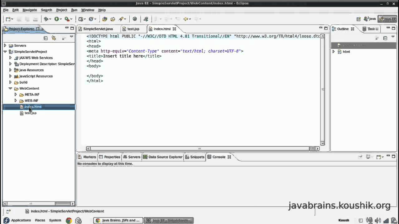 JSPs and Servlets Tutorial 10 - Hello JSP
