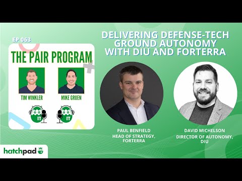 Delivering Defense-Tech Ground Autonomy with DIU and Forterra | The Pair Program Ep63