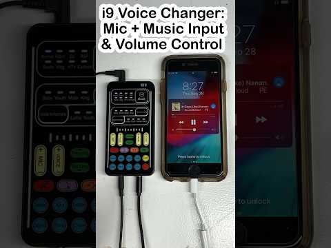 i9 Voice Changer Part 2: Mic + Music input/volume control . #best #cosplay #amp #voicechanger #prank