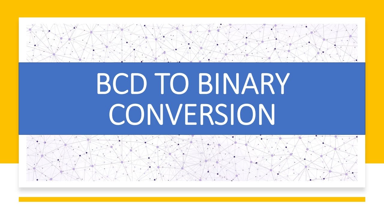 BCD TO BINARY CONVERSION | DIGITAL ELECTRONICS | DIGITAL LOGIC DESIGN