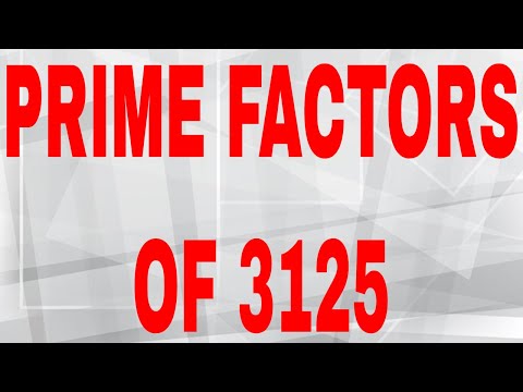 Prime factorization of 3125|Prime factors