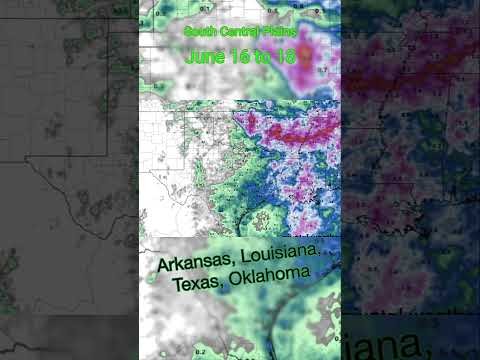 US weather forecast South Central Plains June 16 to 18 2025 #weather #texas #lousiana #oklahoma