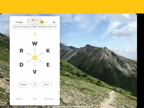 App Preview of Spelling Queen Pangrams
