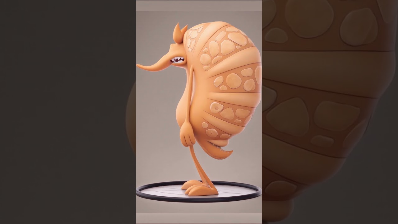 My old Armadillo Fan-Art! #zerocalcare  #armadillo  #3d  #character #3dmodeling  #cartoon  #fanart