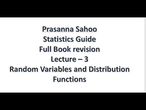 Online STATISTICS class Prasanna Sahoo full book revision Chapter -3 !!