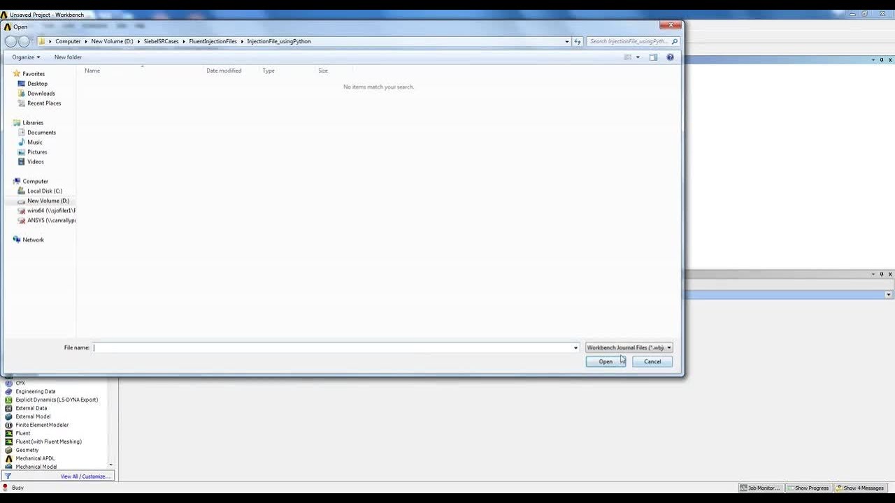 Running Python Script from Workbench